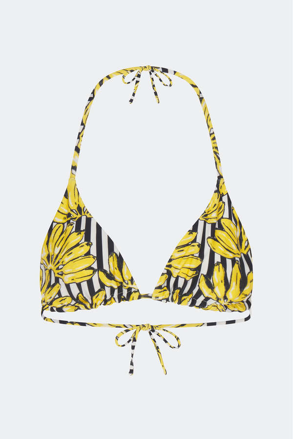 Simon Miller Bwai Bikini Top - Banana Stripe | Garmentory