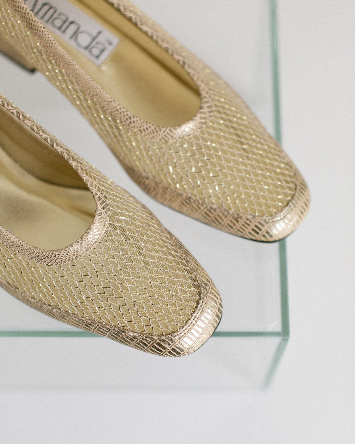 Kaleidos Vintage Mesh Pumps - Gold | Garmentory