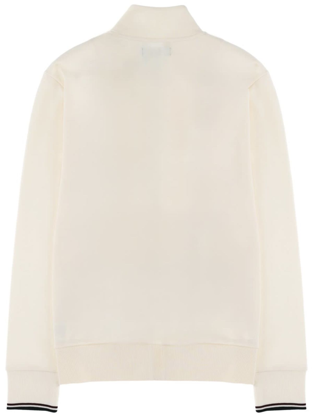 Fred Perry Sweatshirt With Logo And Zipper - Powder | Garmentory