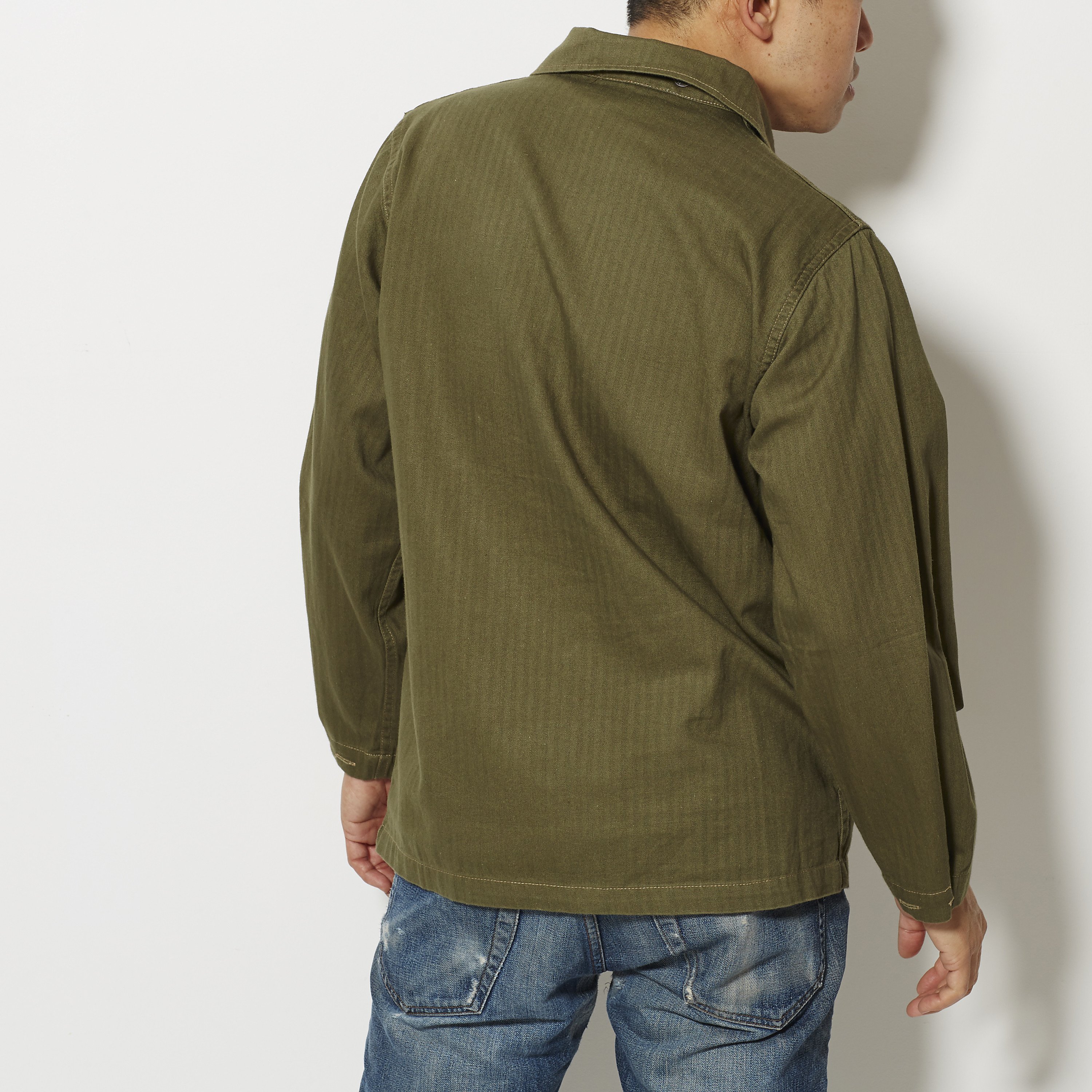 Footage USMC Herringbone Twill P44 Utility Jacket - SAGE GREEN | Garmentory