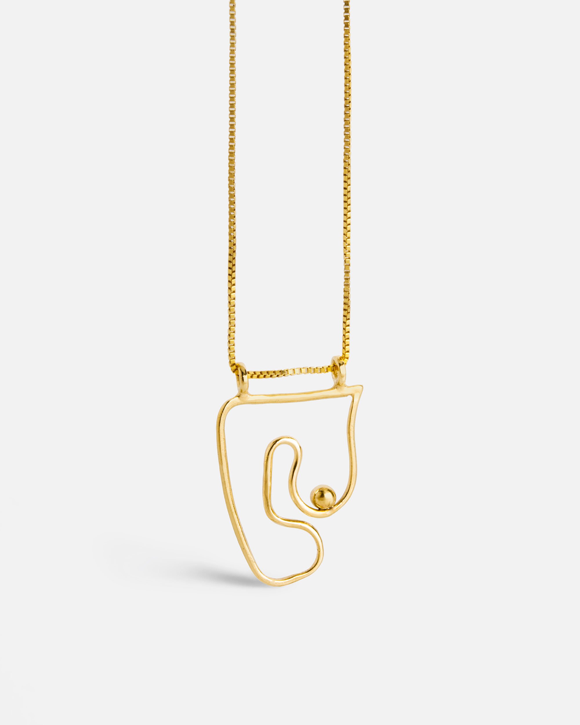 Knobbly Deconstructed Nude Necklace | Garmentory