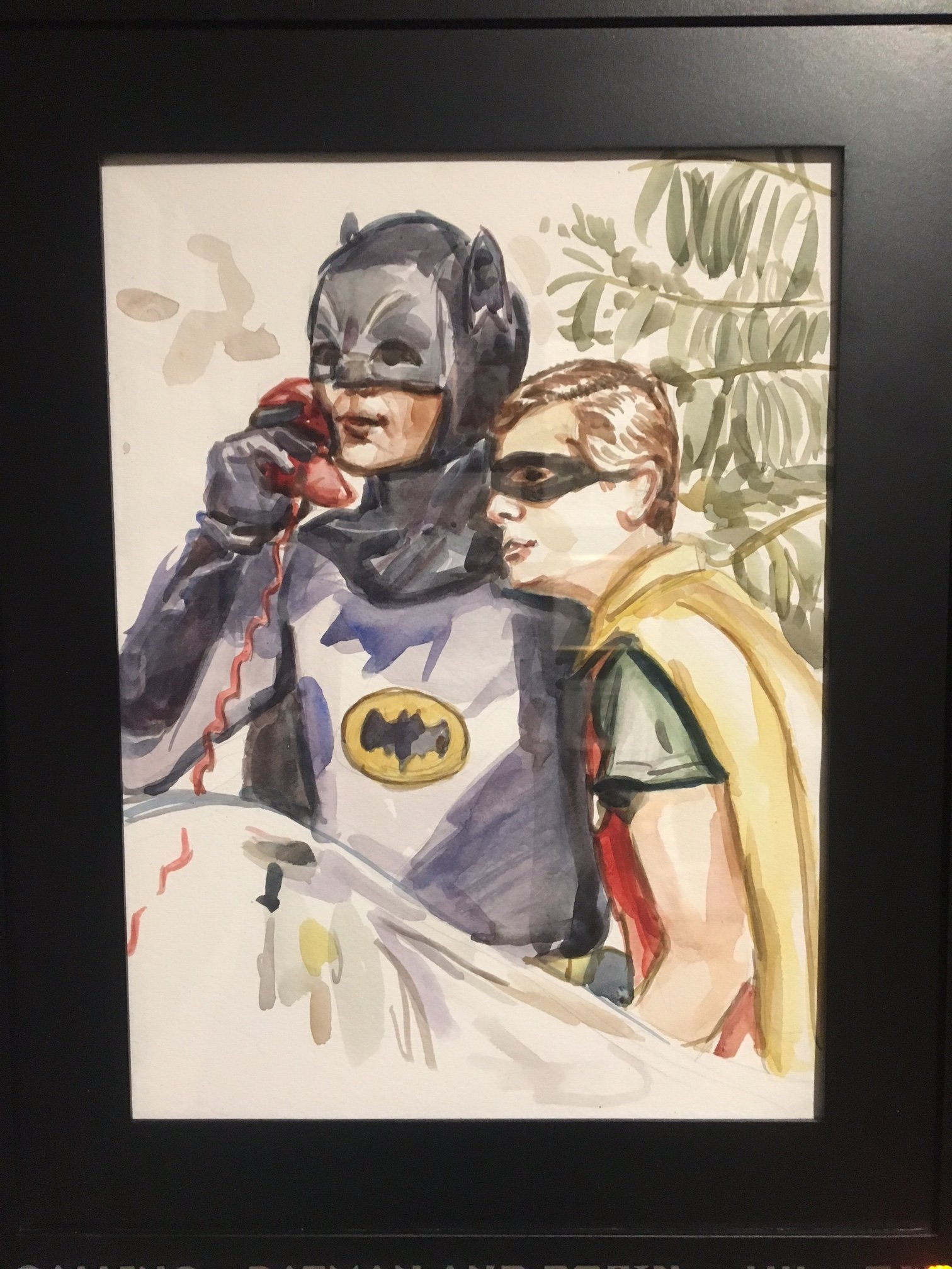 Heather Buchanan Calling... Batman & Robin Original Watercolour ...