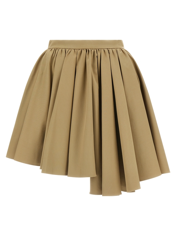 Self-Portrait Asymmetrical Skirt - Beige | Garmentory