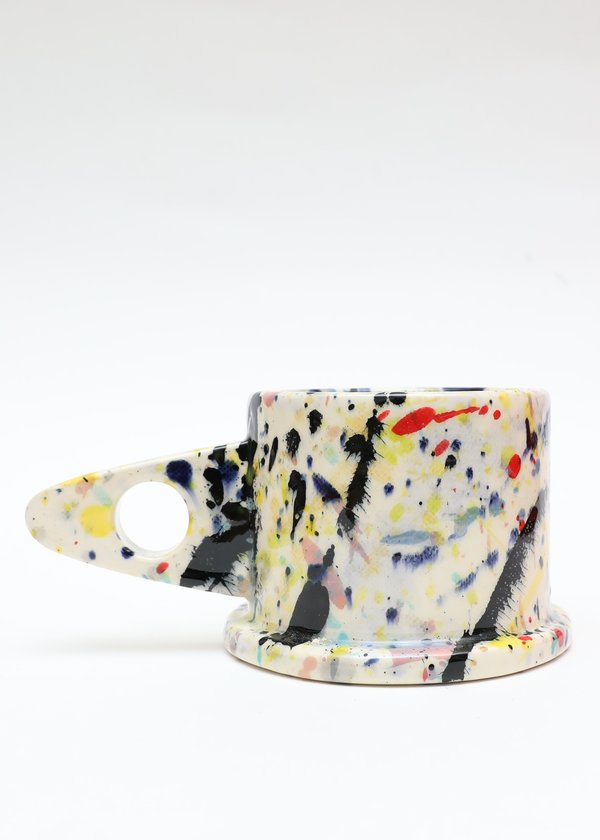 Peter Shire Short Triangle Handle Mug - Splatter | Garmentory