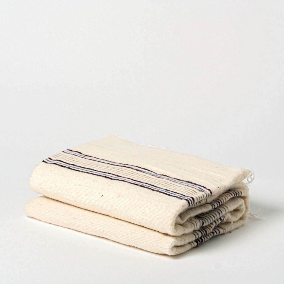 Hassan Camel Hair Blanket - Ivory | Garmentory