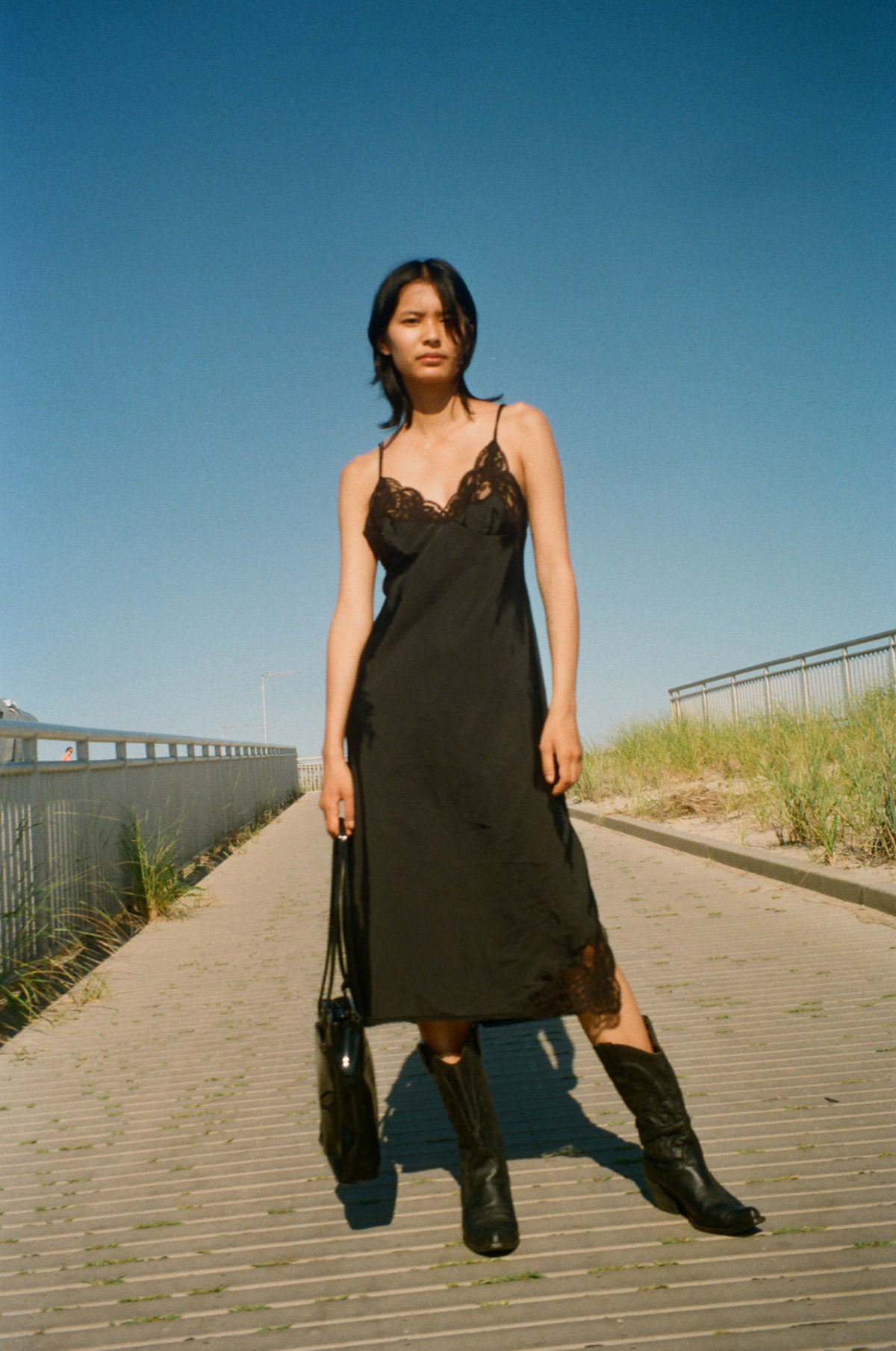 Either And Vintage Lace Slip Dress Black Garmentory