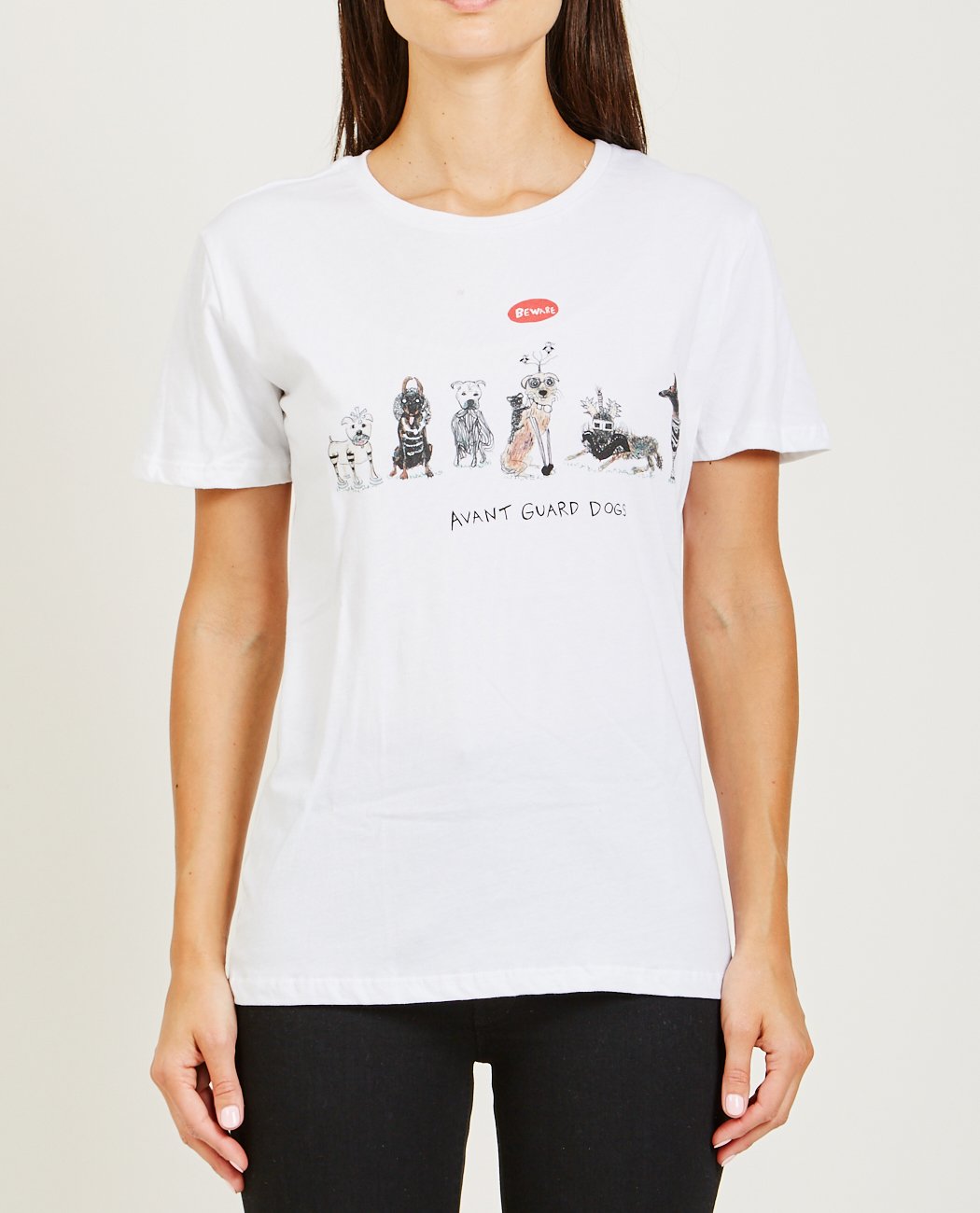 unfortunate portrait AVANT GUARD DOGS TEE - WHITE | Garmentory