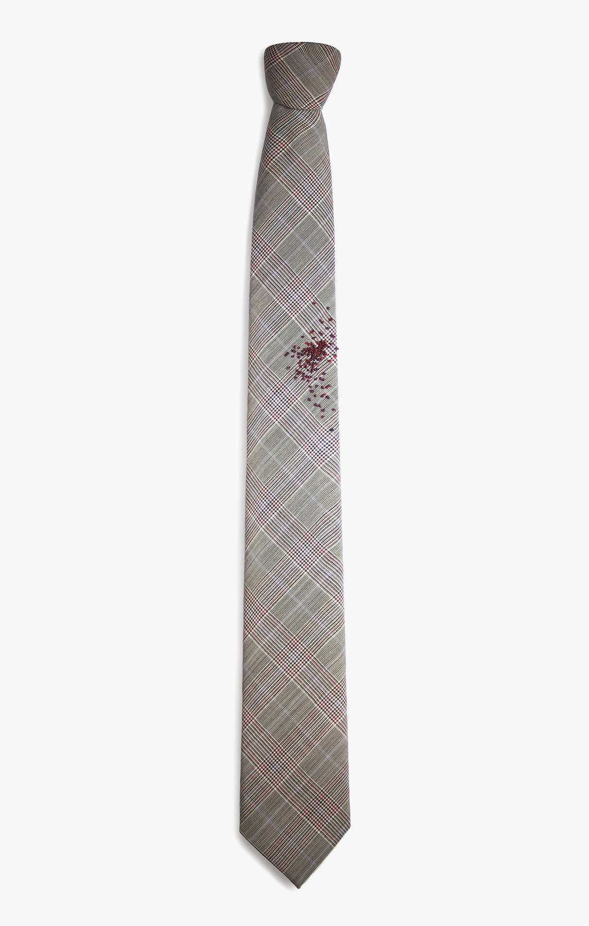 titleofwork 'Ink Stain' on Plaid Necktie 123 | Garmentory