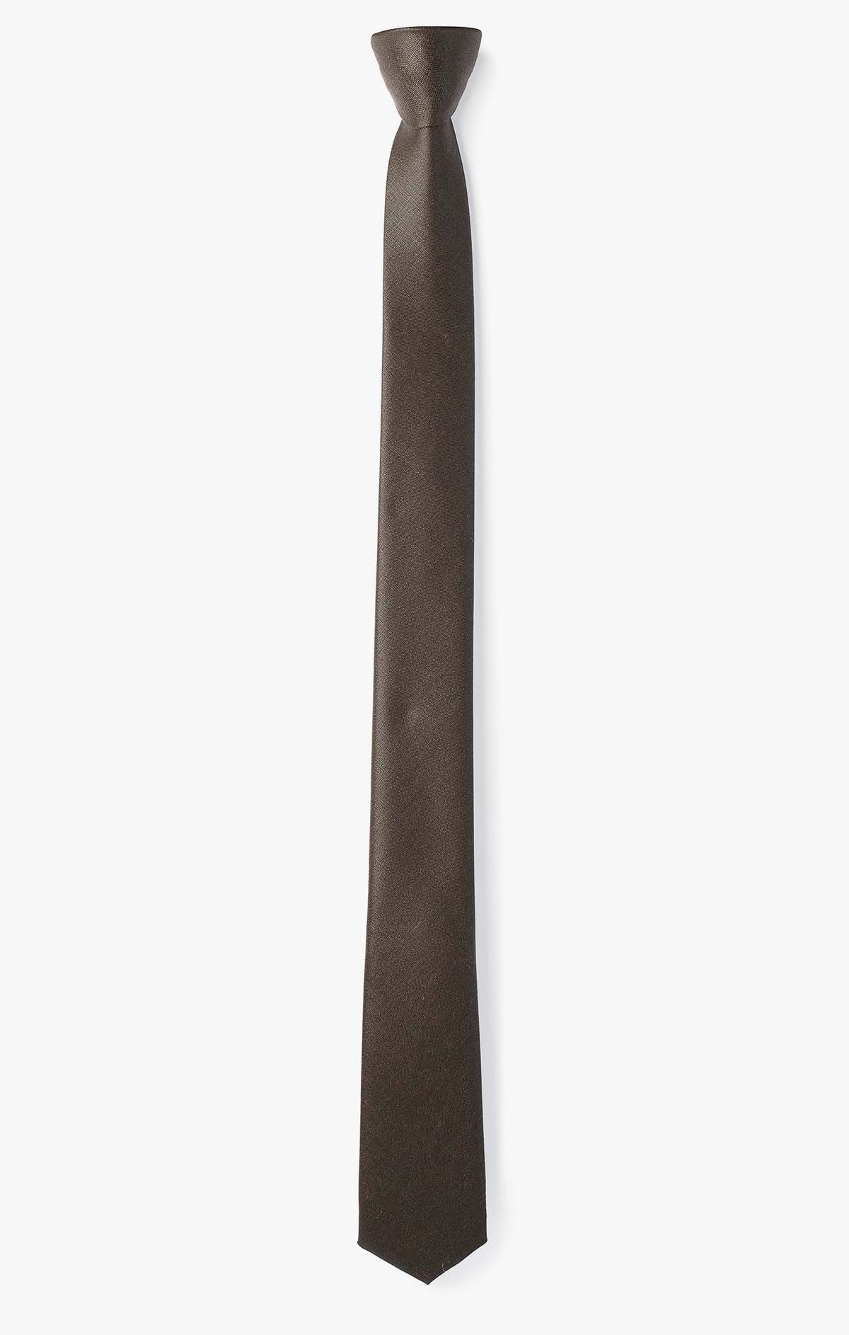 titleofwork 'Skinny' 1.75" Chocolate Necktie 101 | Garmentory
