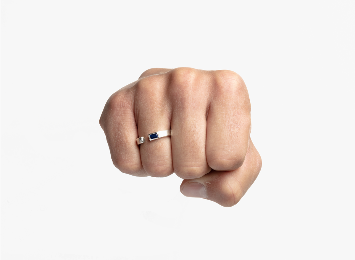 titleofwork 5x3mm Iolite Open Ring 099 | Garmentory