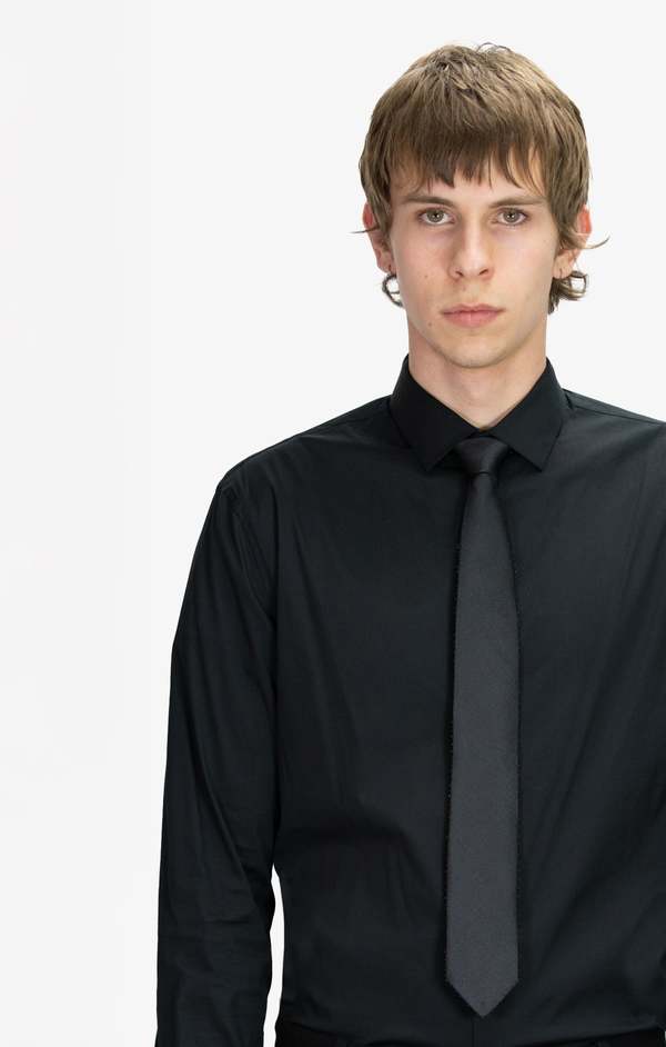titleofwork Black Caviar Trim Necktie 1420 | Garmentory