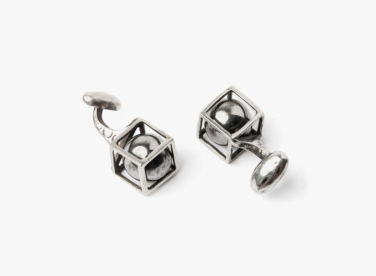 titleofwork Sphere In Cube Cufflinks 045 | Garmentory