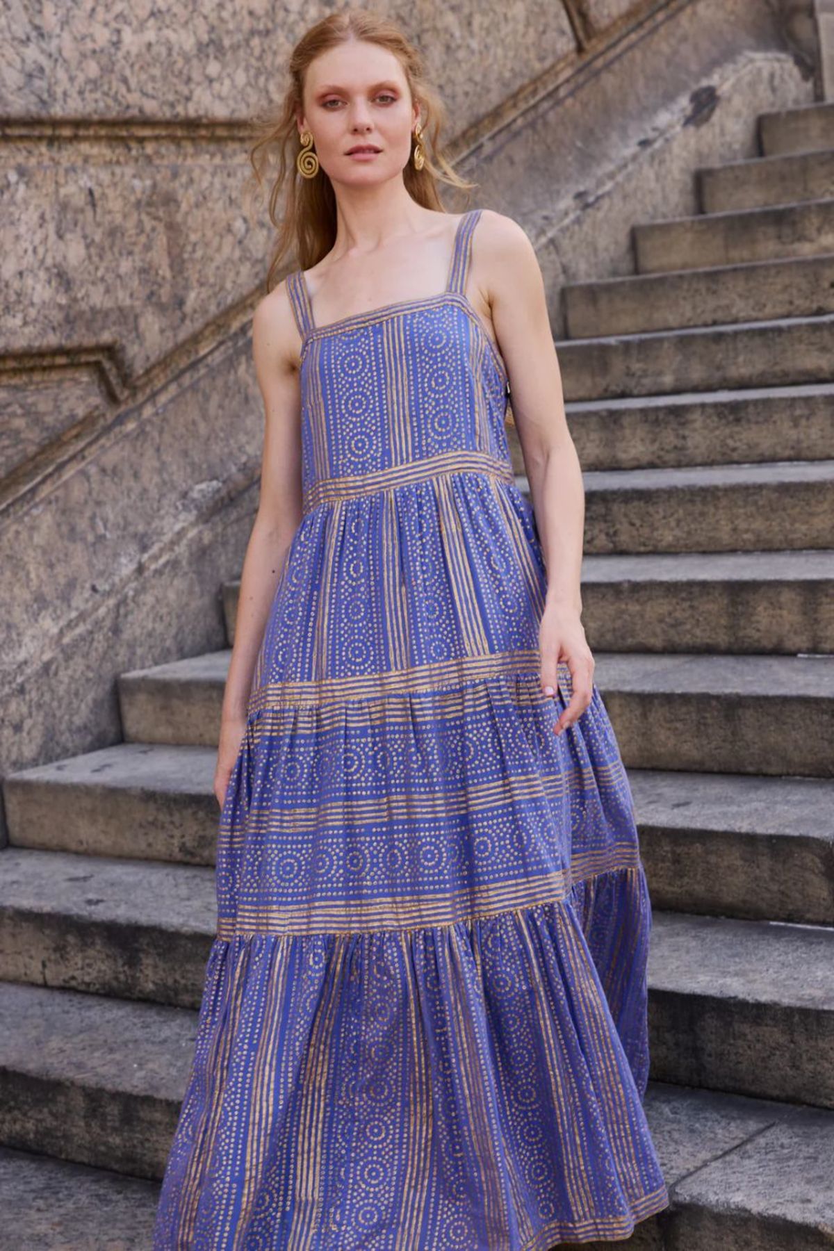 Oliphant Helene Strappy Maxi Dress | Garmentory