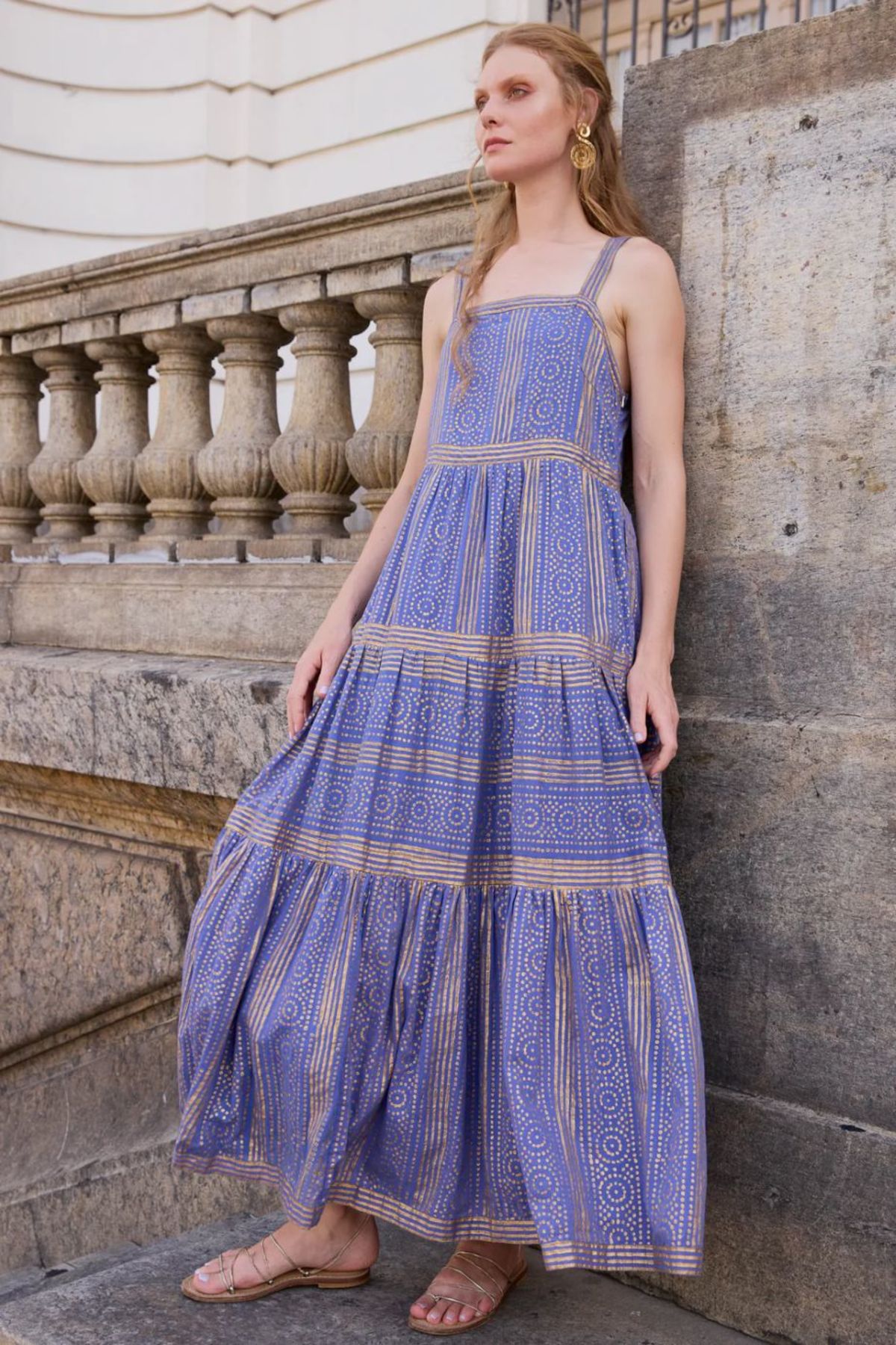 Oliphant Helene Strappy Maxi Dress | Garmentory