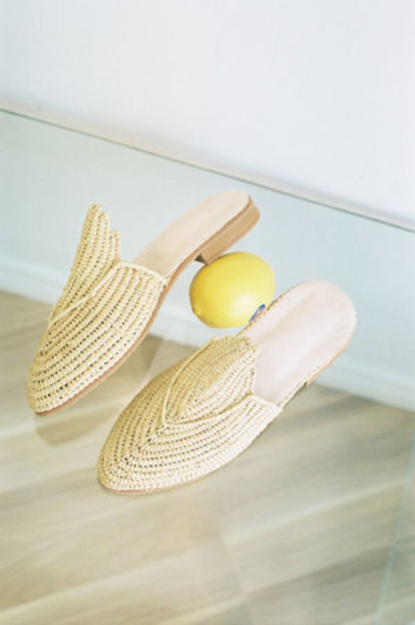 BRONZE AGE KAI RAFFIA SLIDE - NATURAL | Garmentory