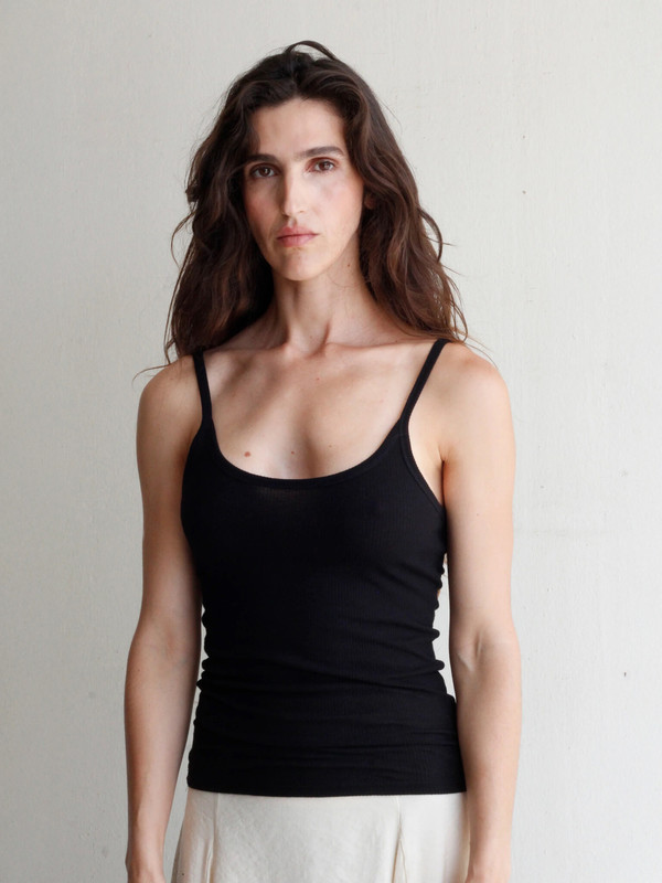 Black to Grey Dynamic Organic Cotton Cami | Garmentory