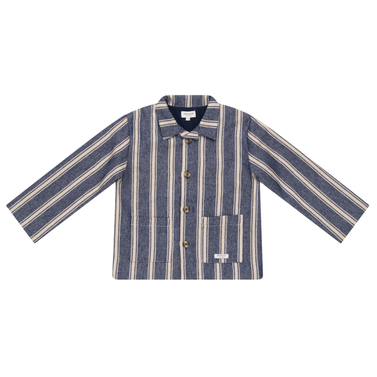 KIDS Donsje Henrik Jacket - Blue - Soft Sand Striped | Garmentory