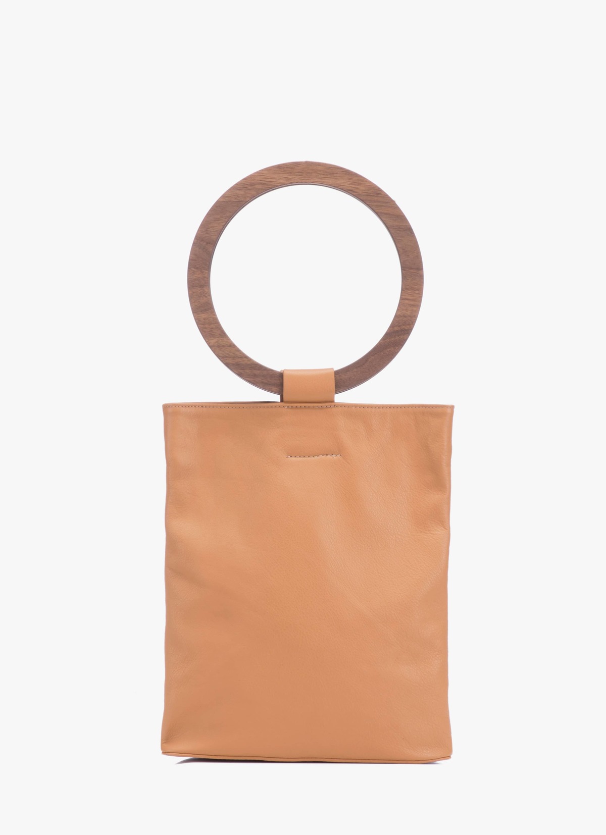 Wood Handle Circle Clutch – Noce with Walnut Handles | Garmentory