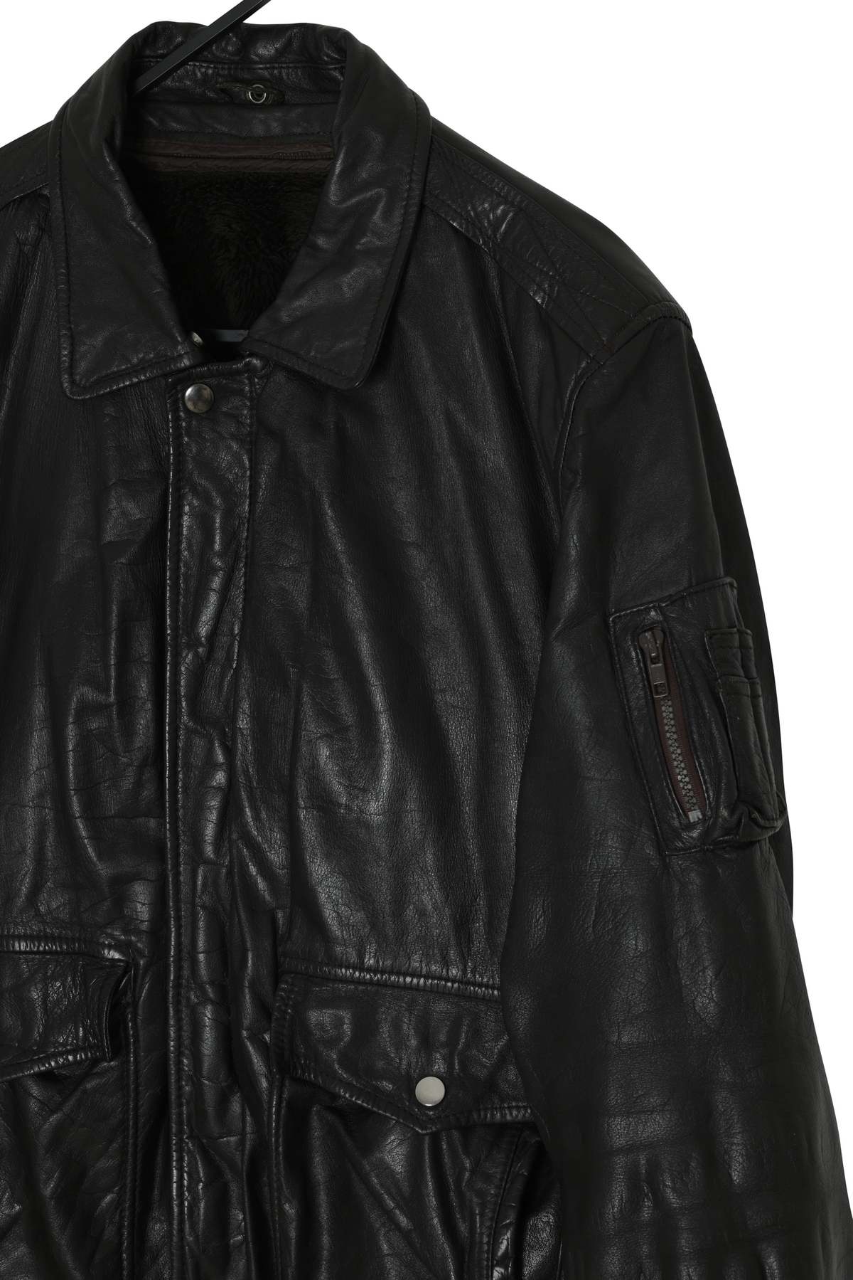 1985–1992 Leather Flight Jacket with Deep-Pile Insulating Lining ...