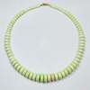 Theodosia Lime Green Opal Graduated Candy Necklace | Garmentory