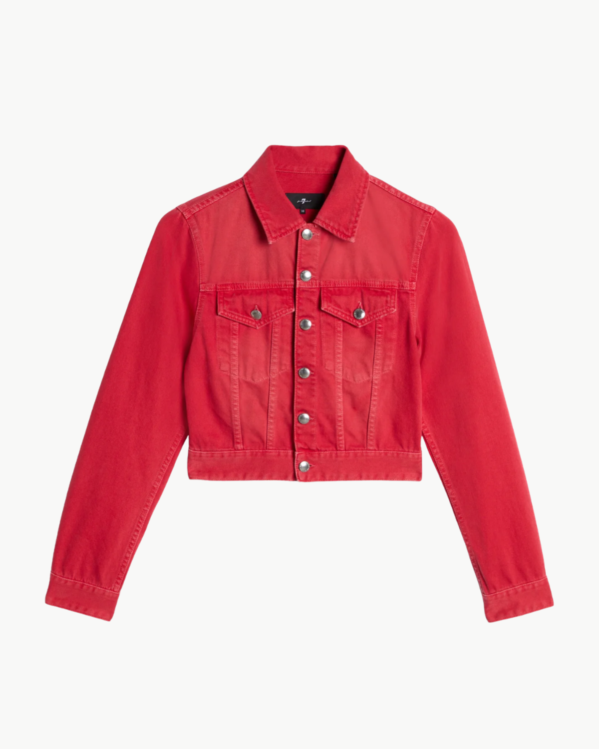 7 For All Mankind Shrunken Jacket - Flame | Garmentory