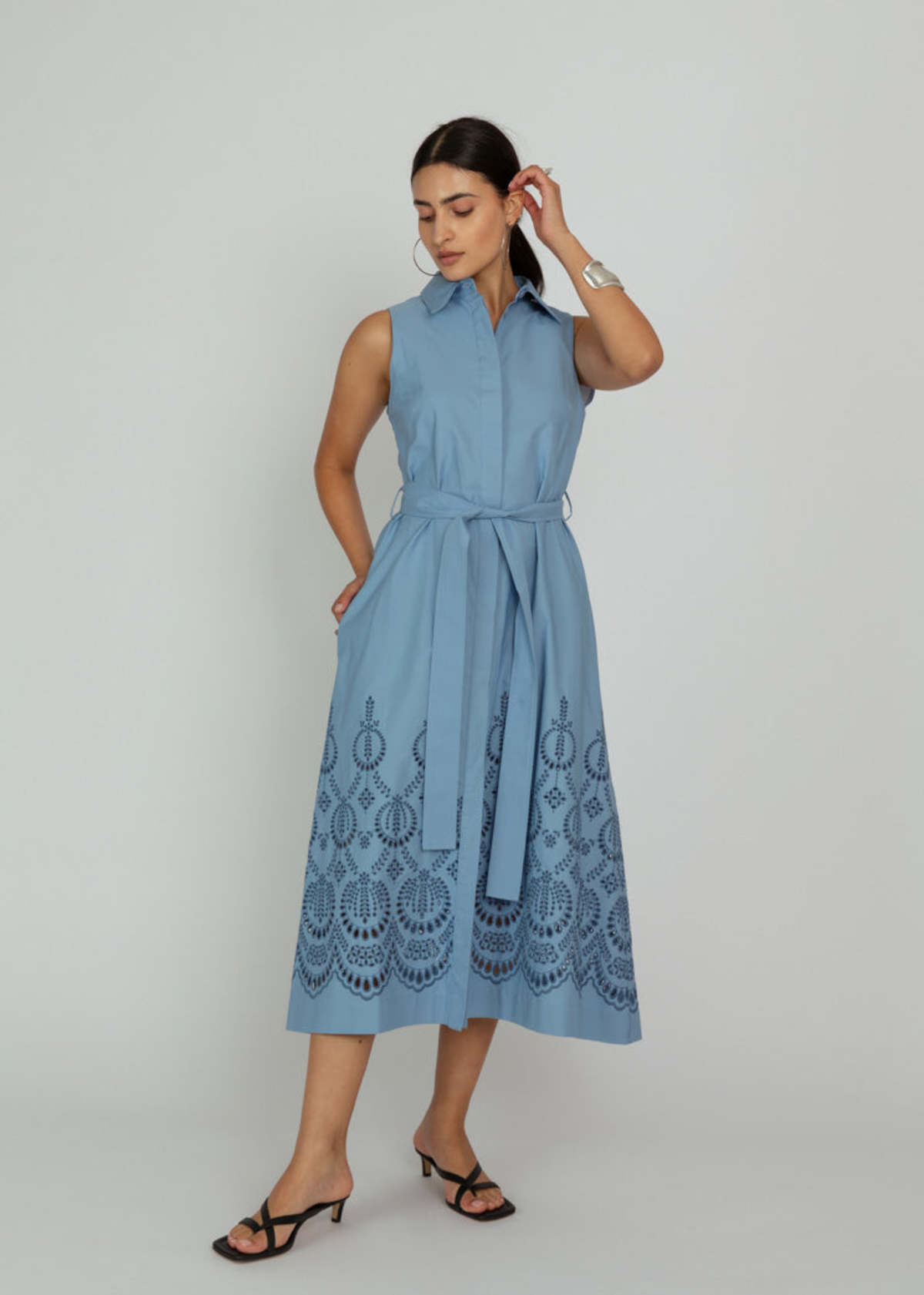 P.A.R.O.S.H. Cannes Dress - Azzurro | Garmentory