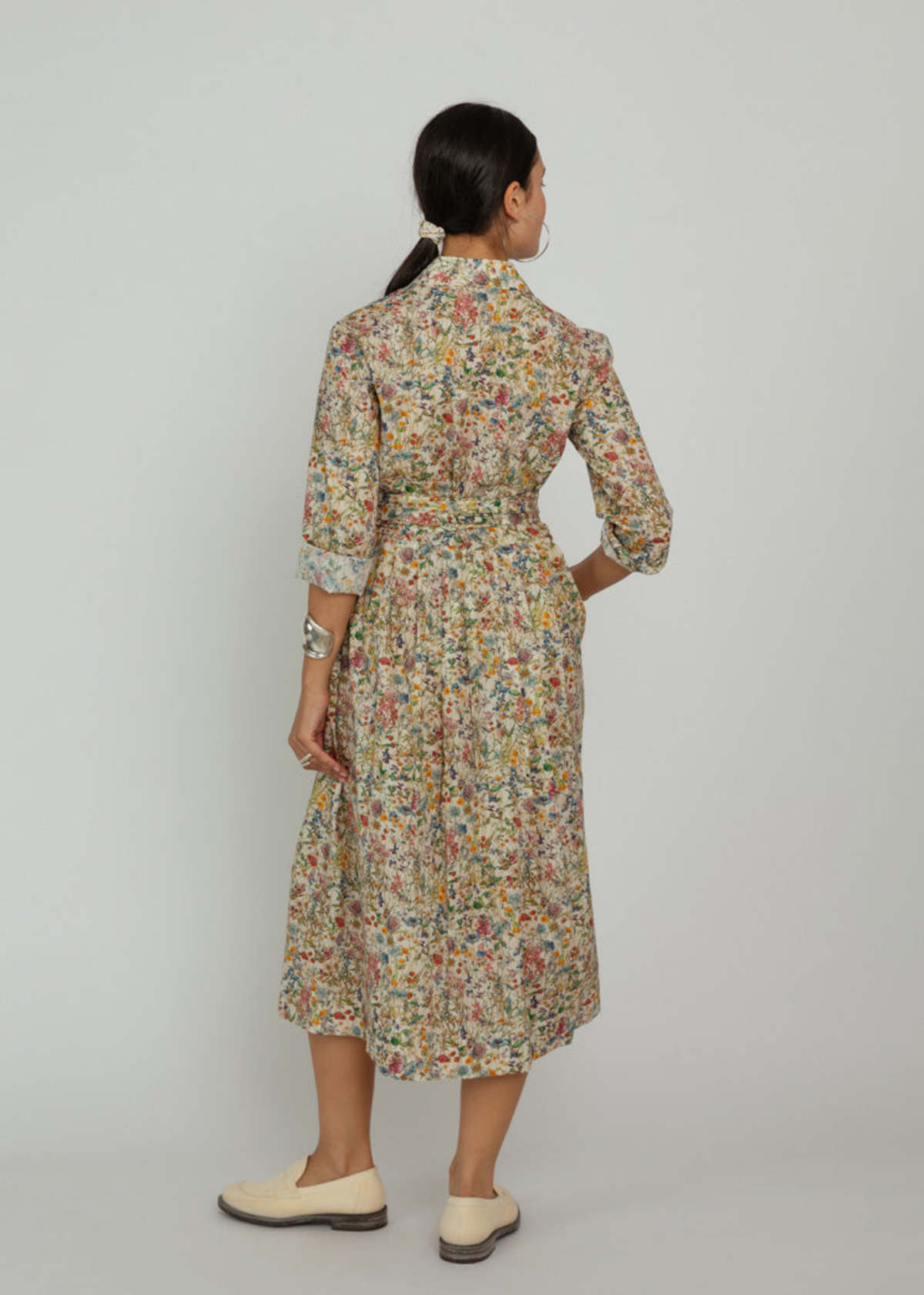 Mona Thalheimer Mona Dress Shirt Dress - Wild Flowers | Garmentory