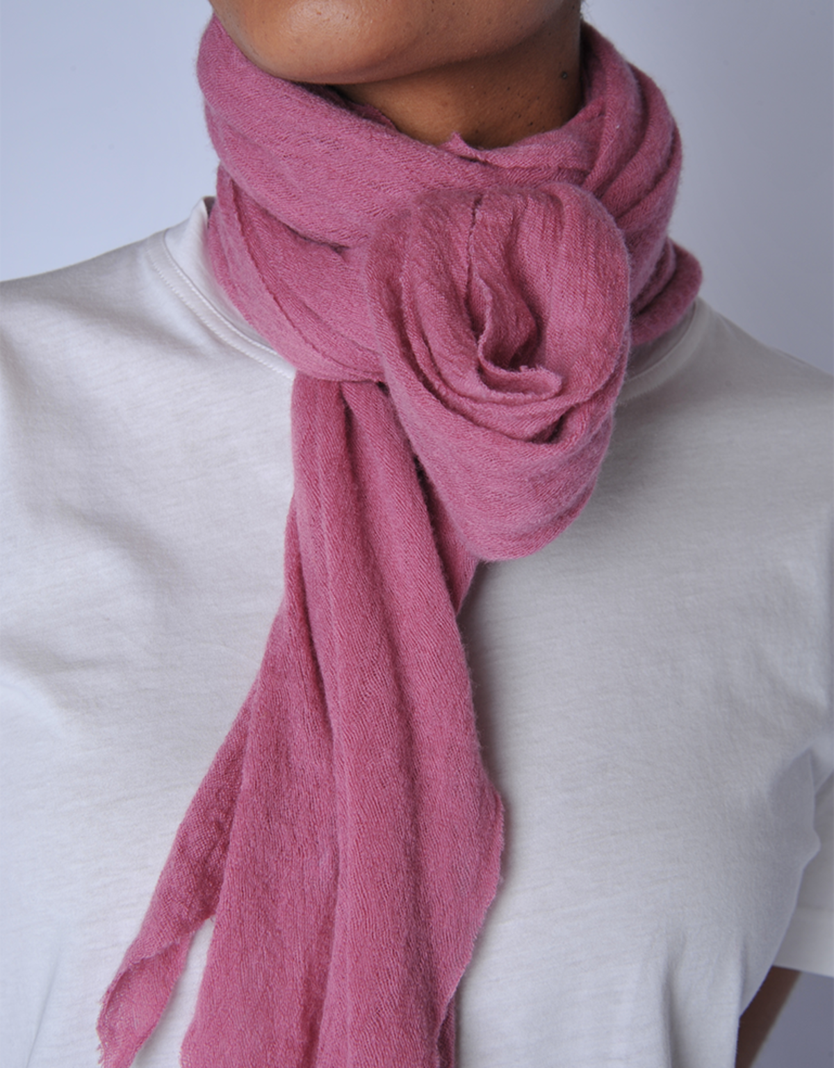 Botto Giuseppe Classic Knit Diamond Cashmere Scarf - Pink | Garmentory