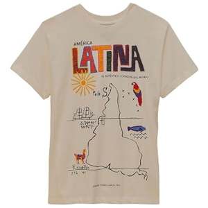 Farm Rio Latino Americana Relaxed Fit T-Shirt - Beige | Garmentory