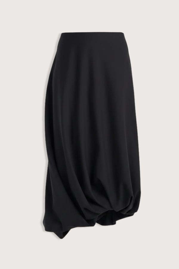 Rohe Twisted Wool Skirt - Black | Garmentory