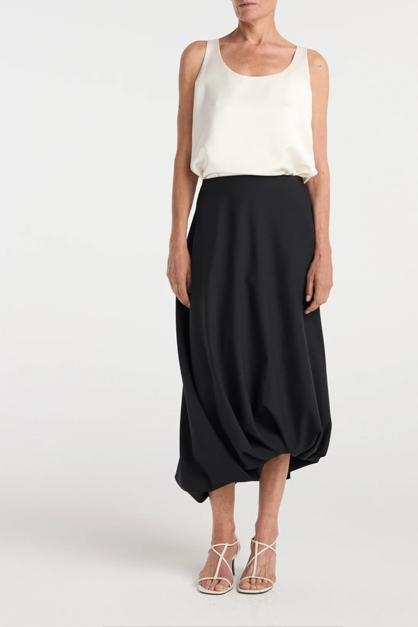 Rohe Twisted Wool Skirt - Black | Garmentory