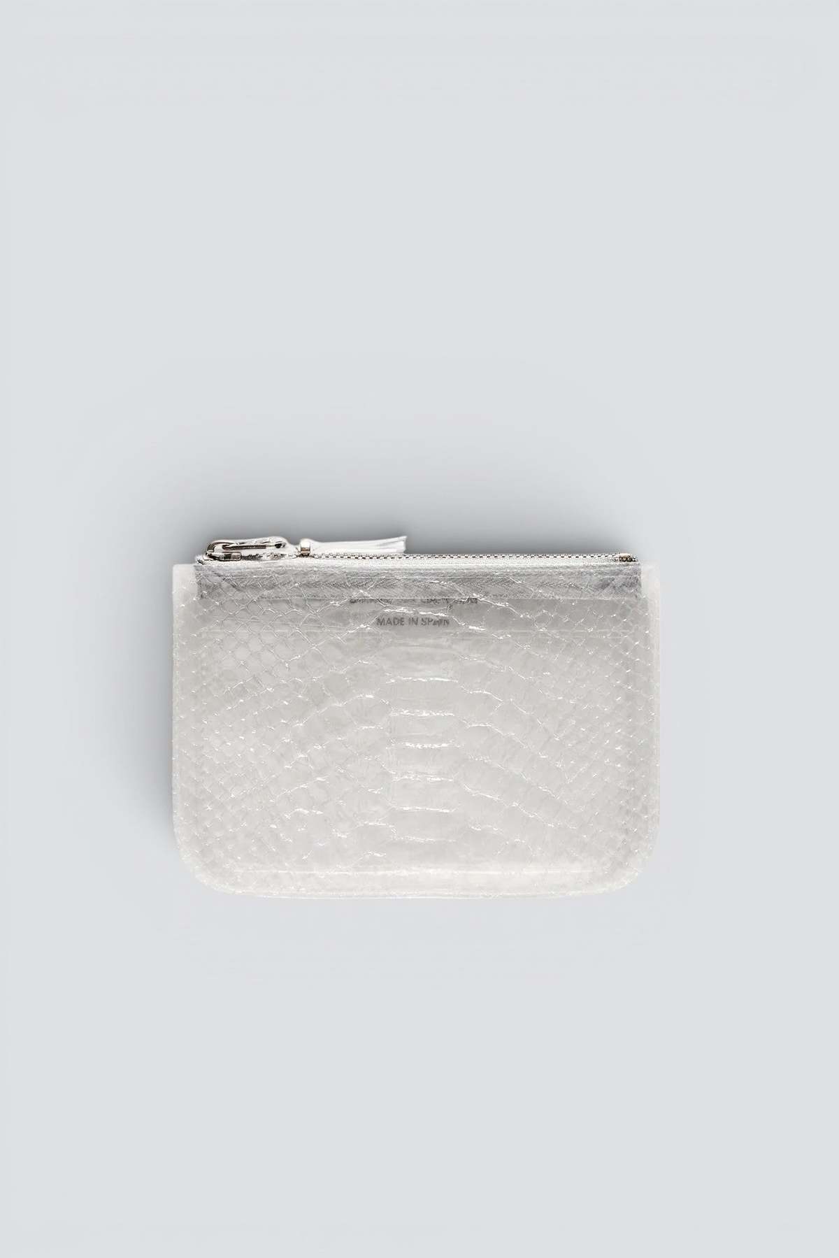 Comme des Garçons Zip Pouch Wallet Transparent Snake SA8100ST | Garmentory