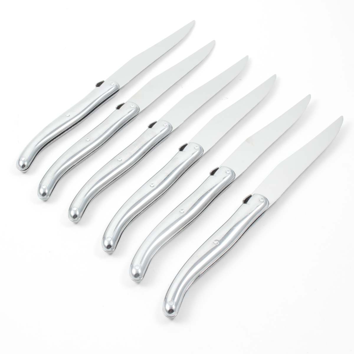 Be Home Laguiole 6 Piece Steak Knife Set, Stainless Steel in Wood Box ...