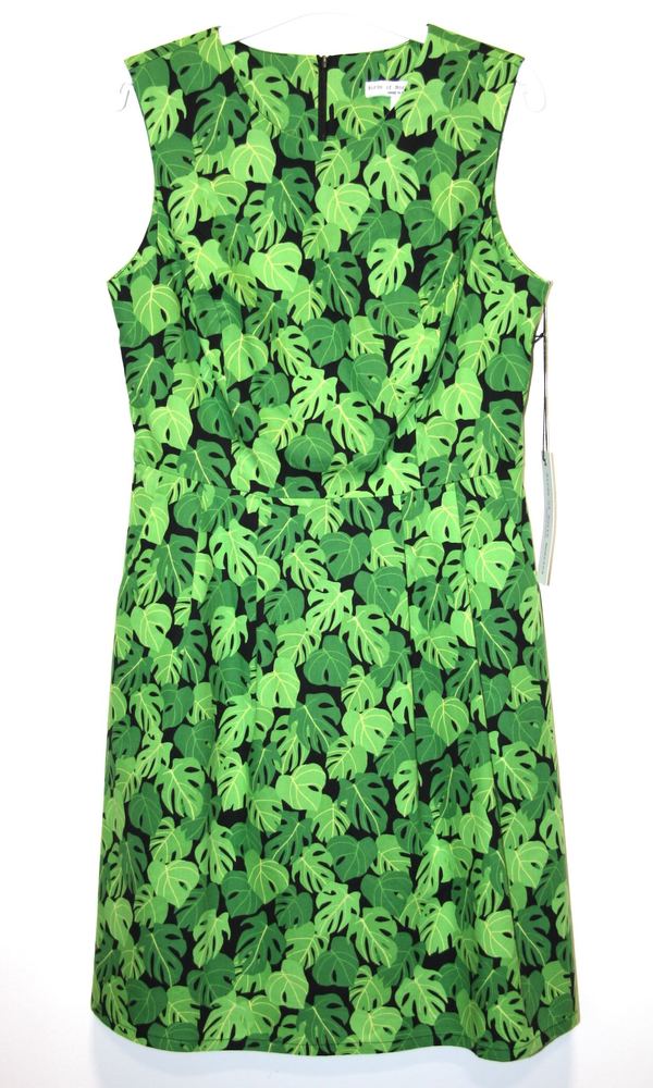 Birds of North America RN1439-12 Peafowl Dress - Philodendron | Garmentory