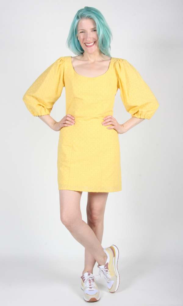 Birds of North America RN1545-10 Hummingbird Dress - Yellow | Garmentory