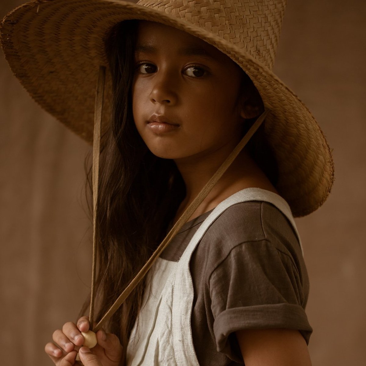 Kids Feather Drum Penelope Dress - Storm | Garmentory