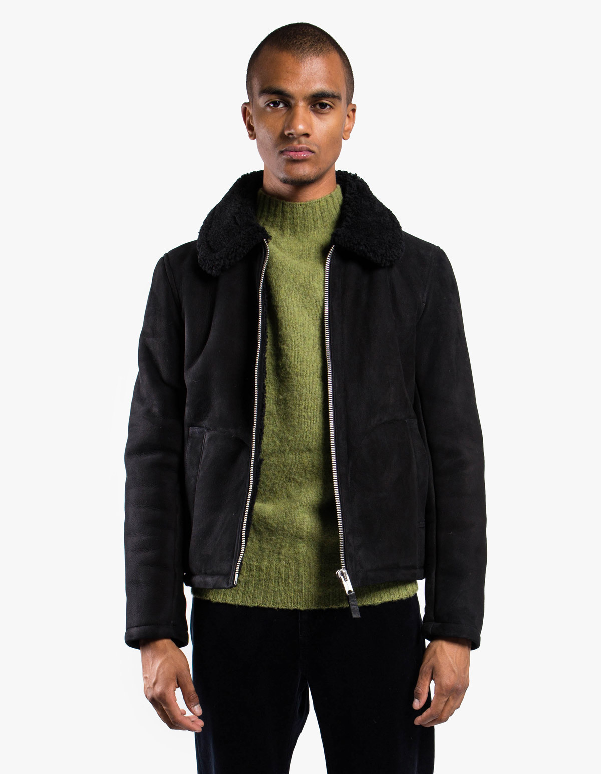 You Must Create Budgie Jacket - Black Suede | Garmentory