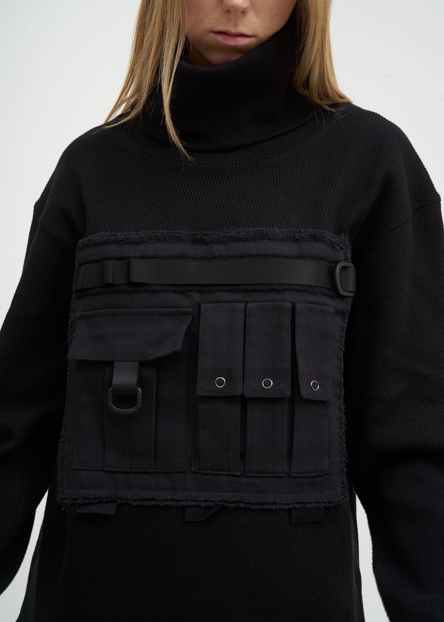 Hyein Seo Military Turtle Neck - Black | Garmentory