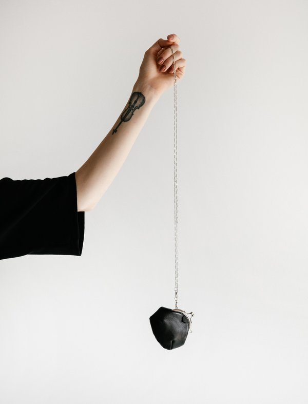 Ys by Yohji Yamamoto Mini Purse Necklace - Black | Garmentory