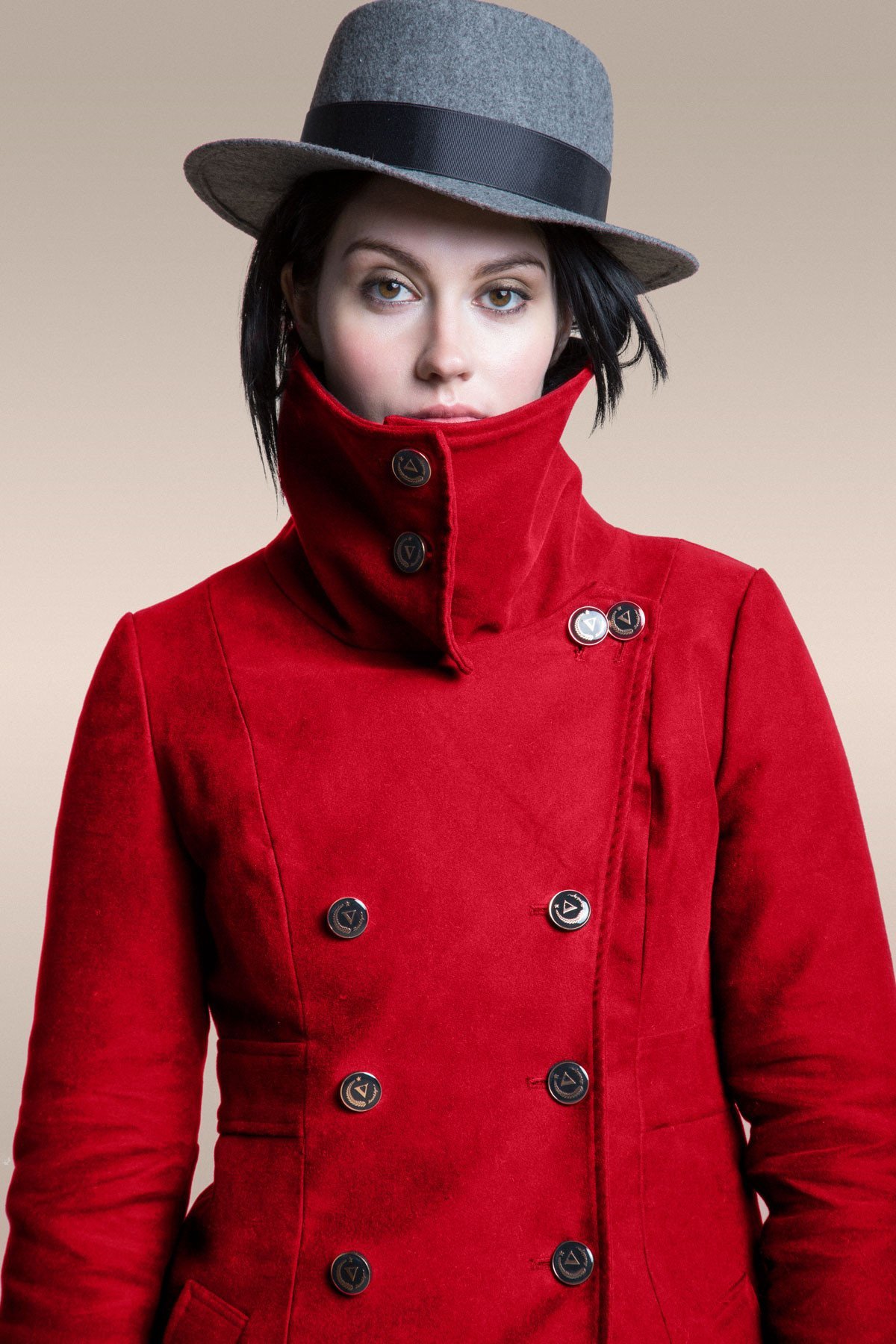Vaute Couture Belden Future Coat - red | Garmentory