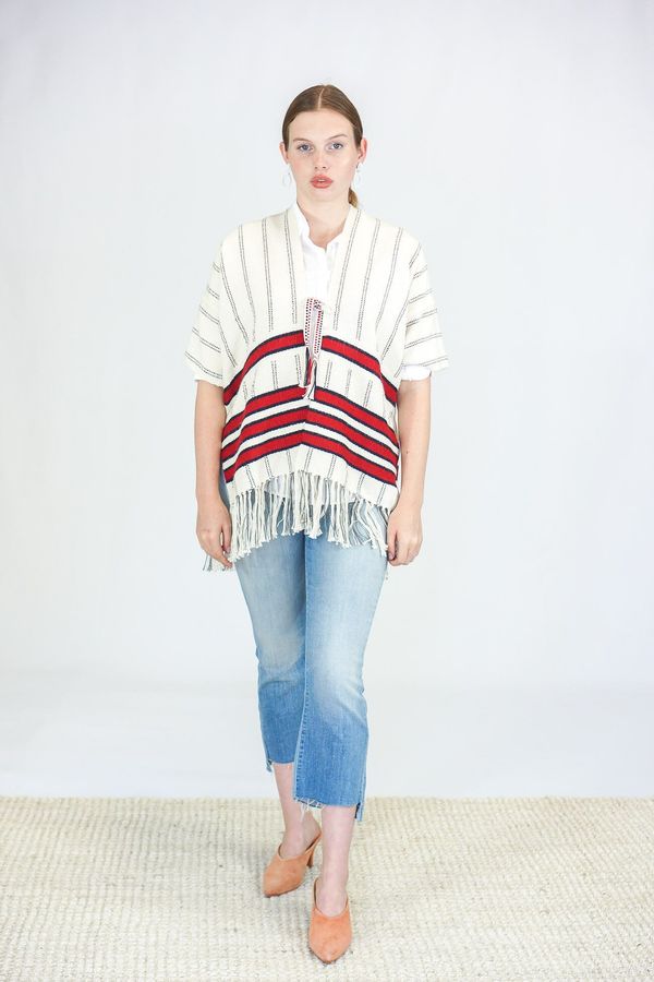 Raquel Allegra Peruvian Poncho - Cream | Garmentory