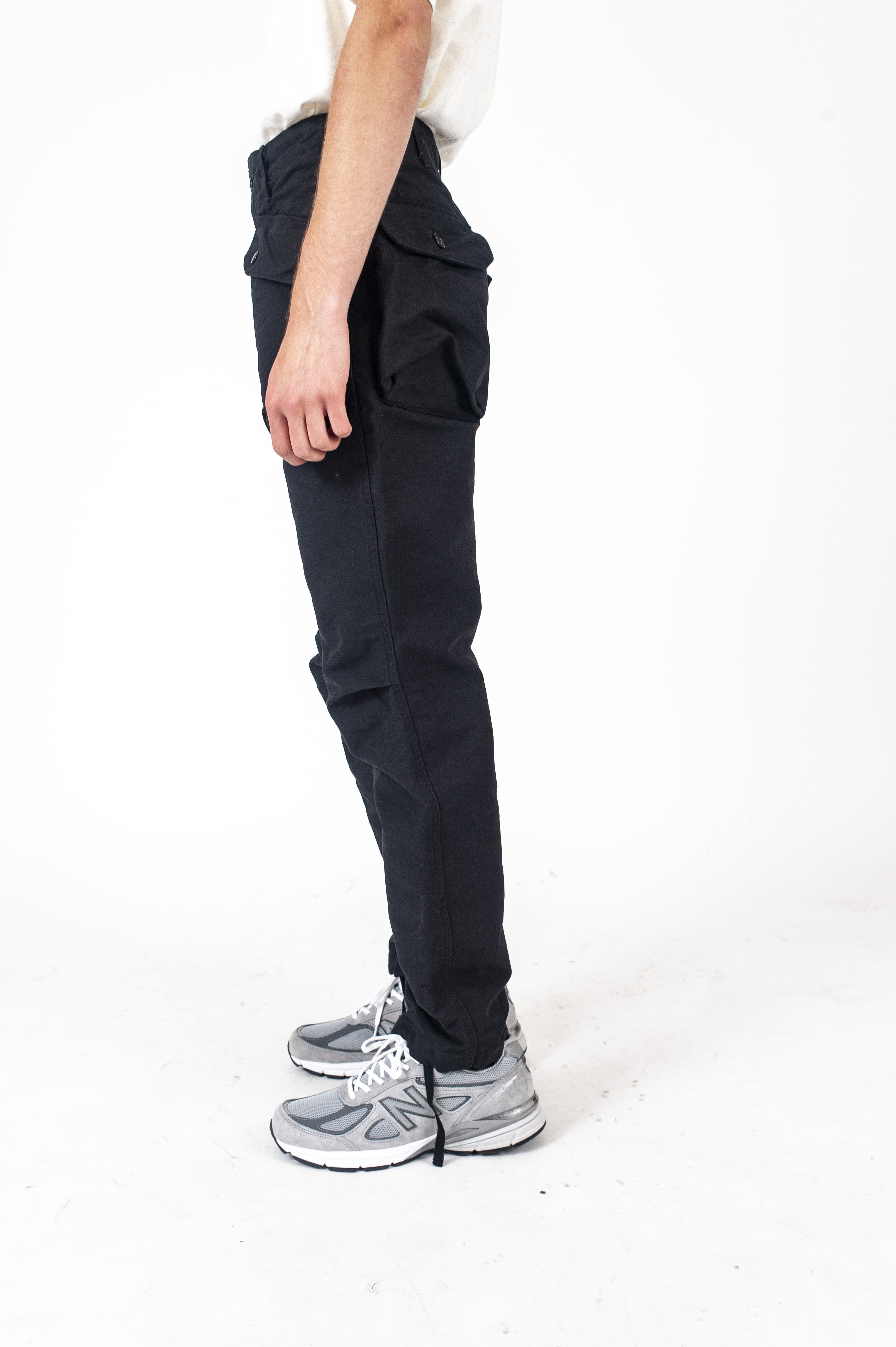 Engineered Garments Norwegian Pant Black Cotton Double Cloth | Garmentory