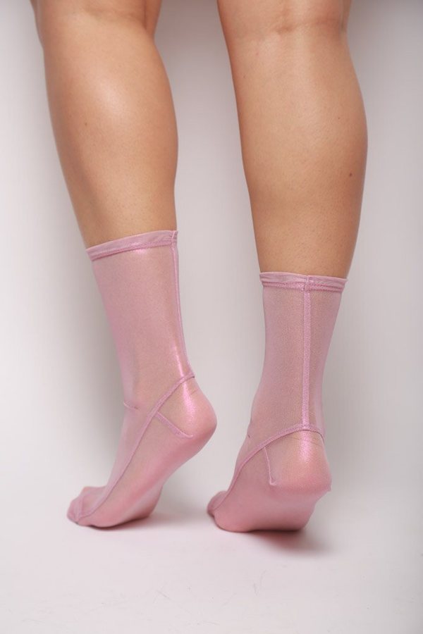 darner Mesh Socks - Pink Foil | Garmentory