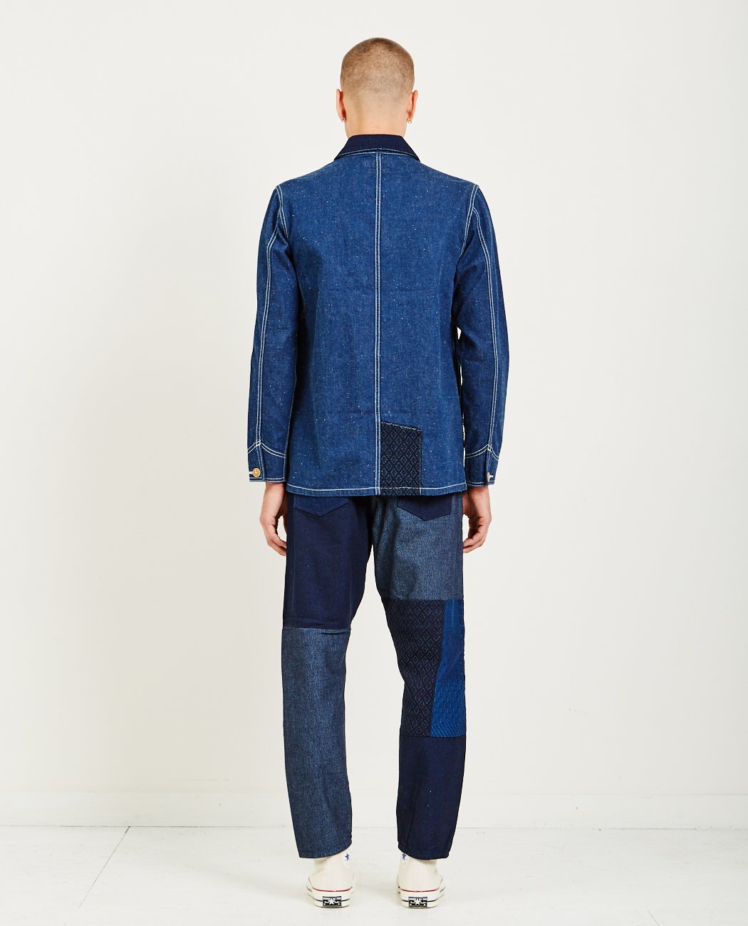 FDMTL PATCHWORK COVERALL JACKET - RINSE PATCHWORK | Garmentory