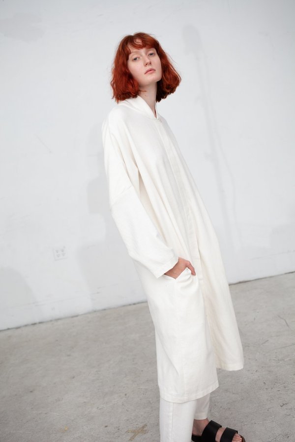 Black Crane Cubic Dress - Cream | Garmentory