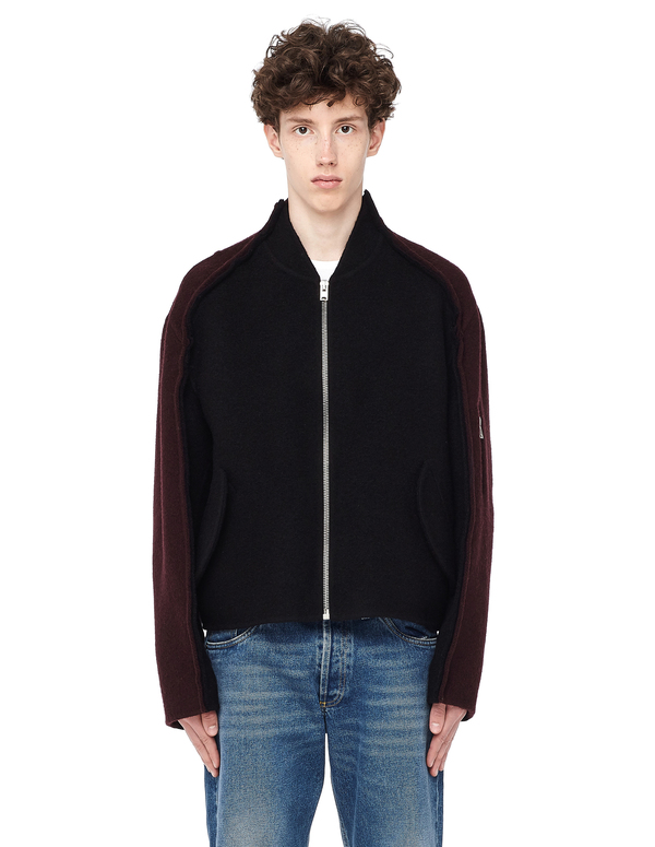 Yang Li Zipped Wool Jacket - Black | Garmentory