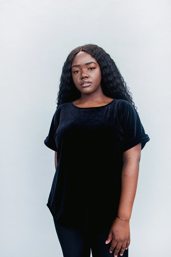 Sara Duke YFS Classic Length Velvet Top - Black | Garmentory