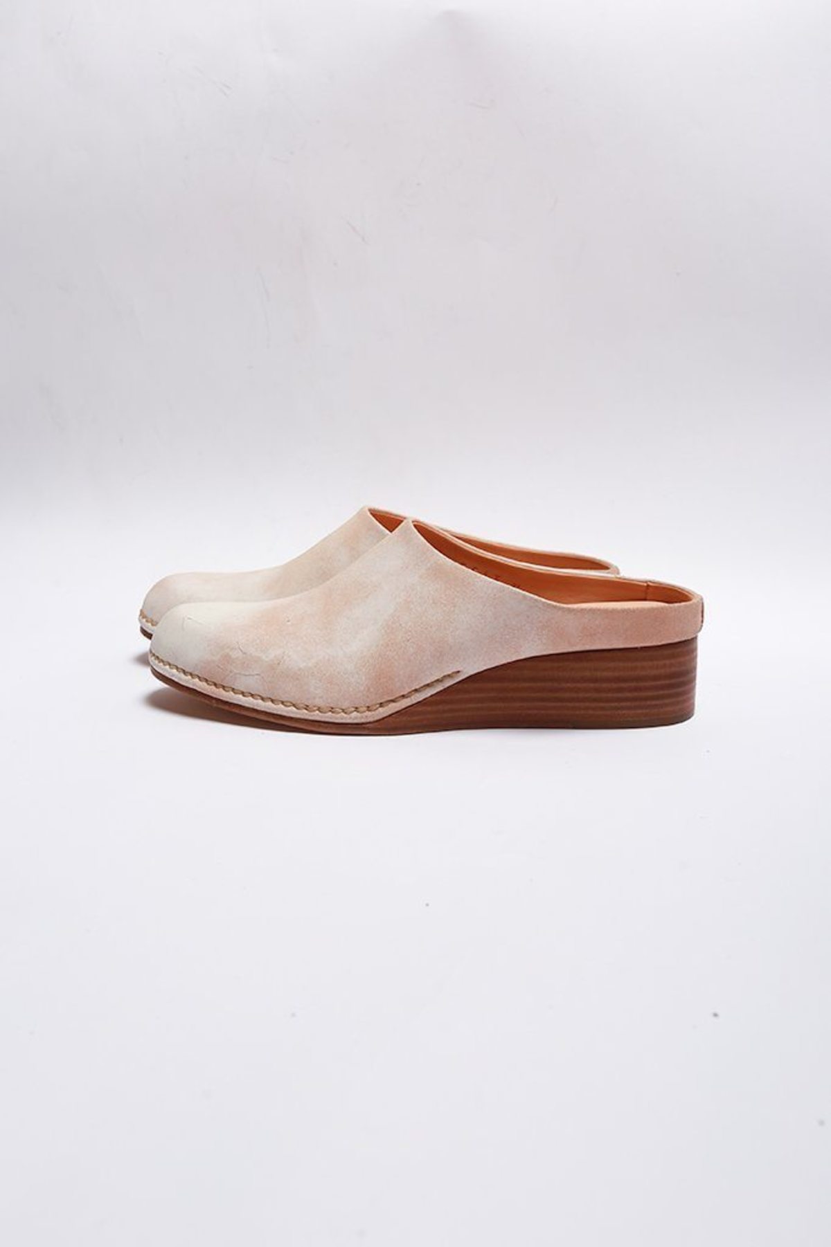 FEIT Ceremonial Wedge Mule - Raw White | Garmentory