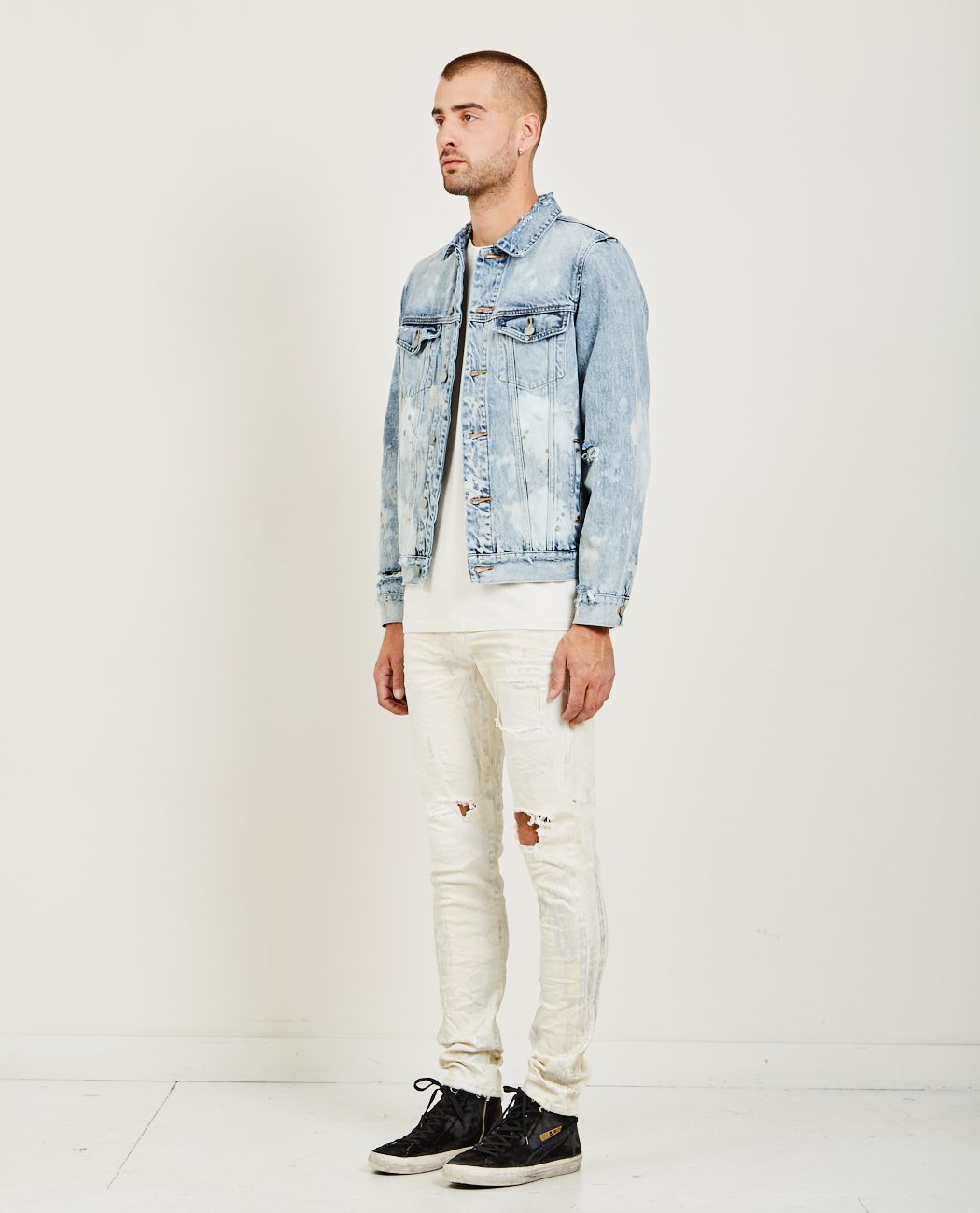 Purple Denim Jacket - Light Wash | Garmentory