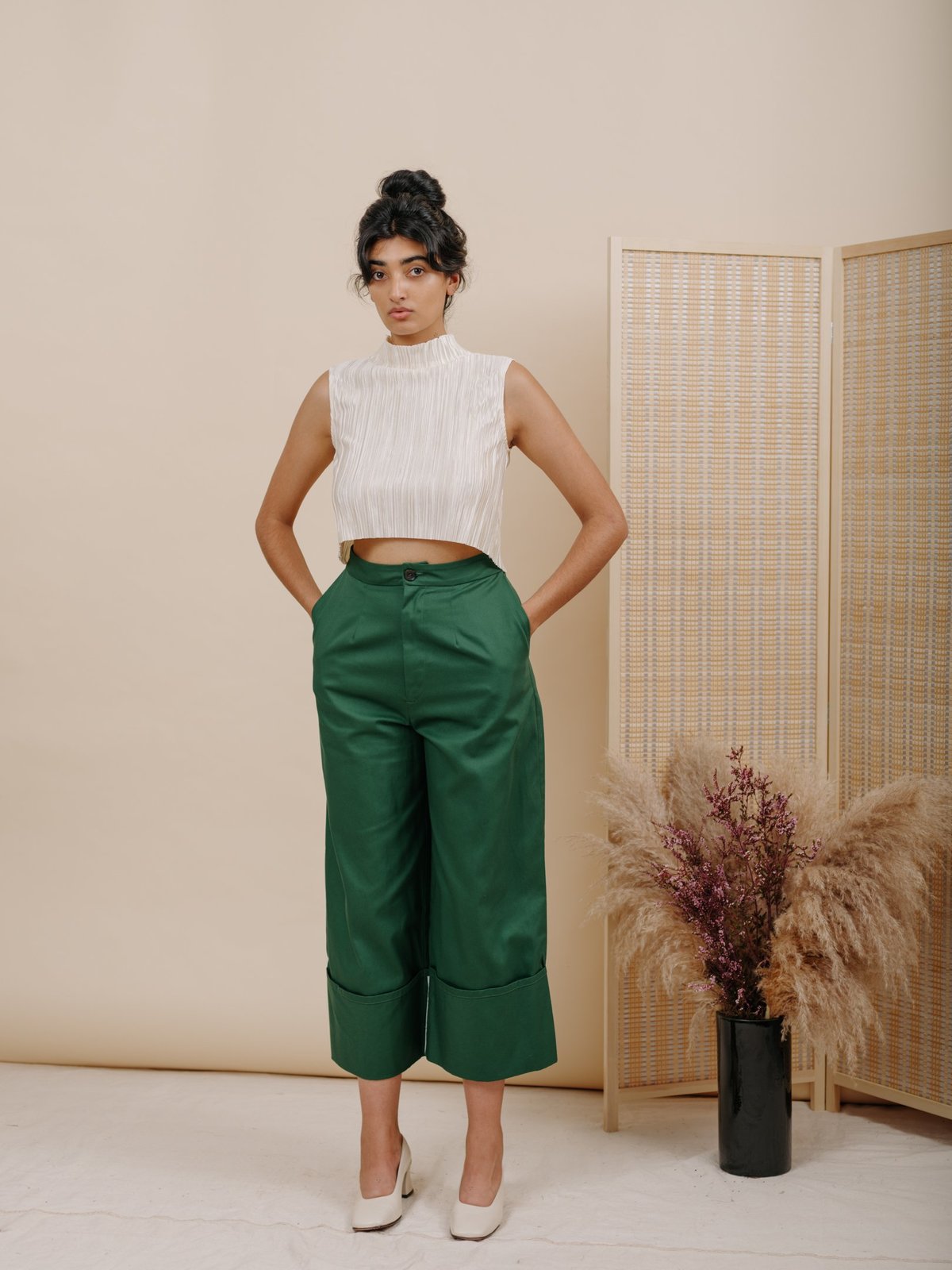 Wolcott : Takemoto SINGLES TANK - CREAM BODRE KNIT | Garmentory